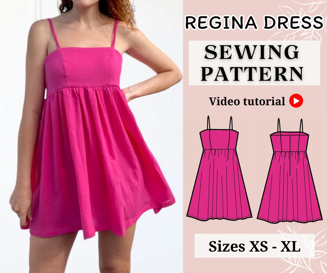 Dress Sewing Pattern | Summer Dress | PDF Flared Dress Sewing Pattern ...