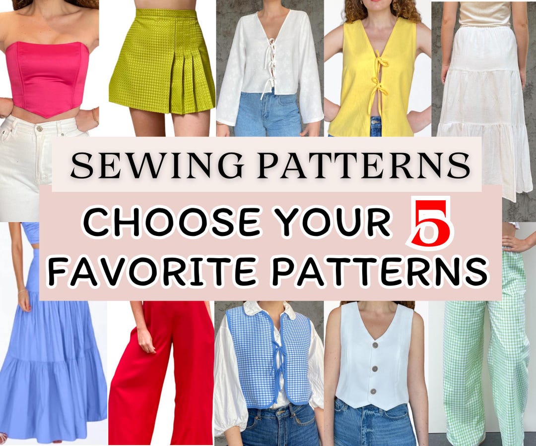 Pdf Sewing Pattern | Women Top Pattern | Puffed Sleeve Peplum Tie Top ...