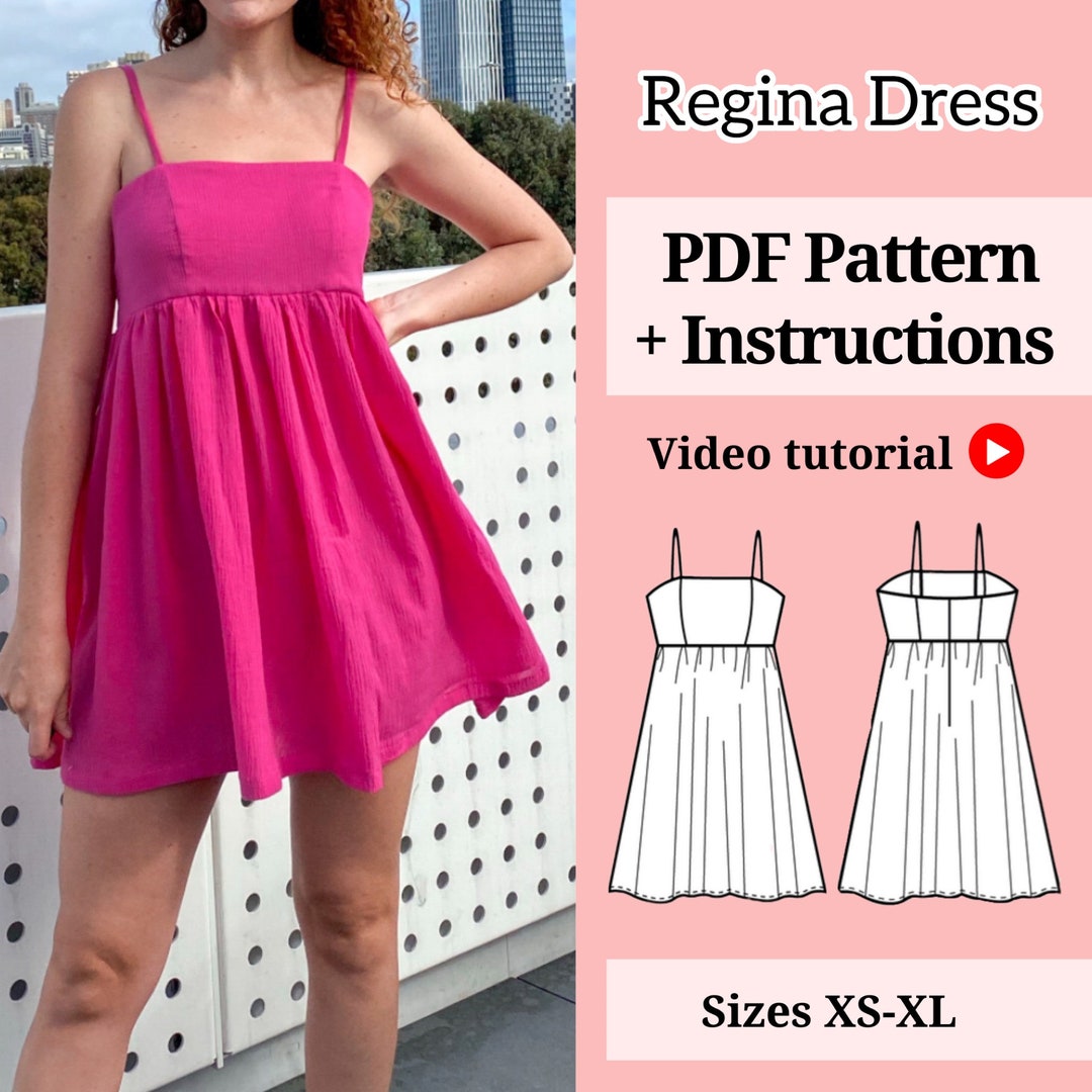 Dress Sewing Pattern Summer Dress PDF Flared Dress Sewing Pattern ...