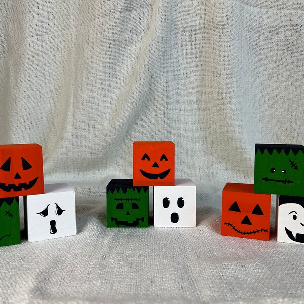 Halloween Blocks - Etsy