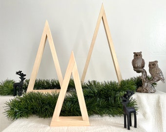 Nesting Triangle Wood Christmas Trees - Etsy