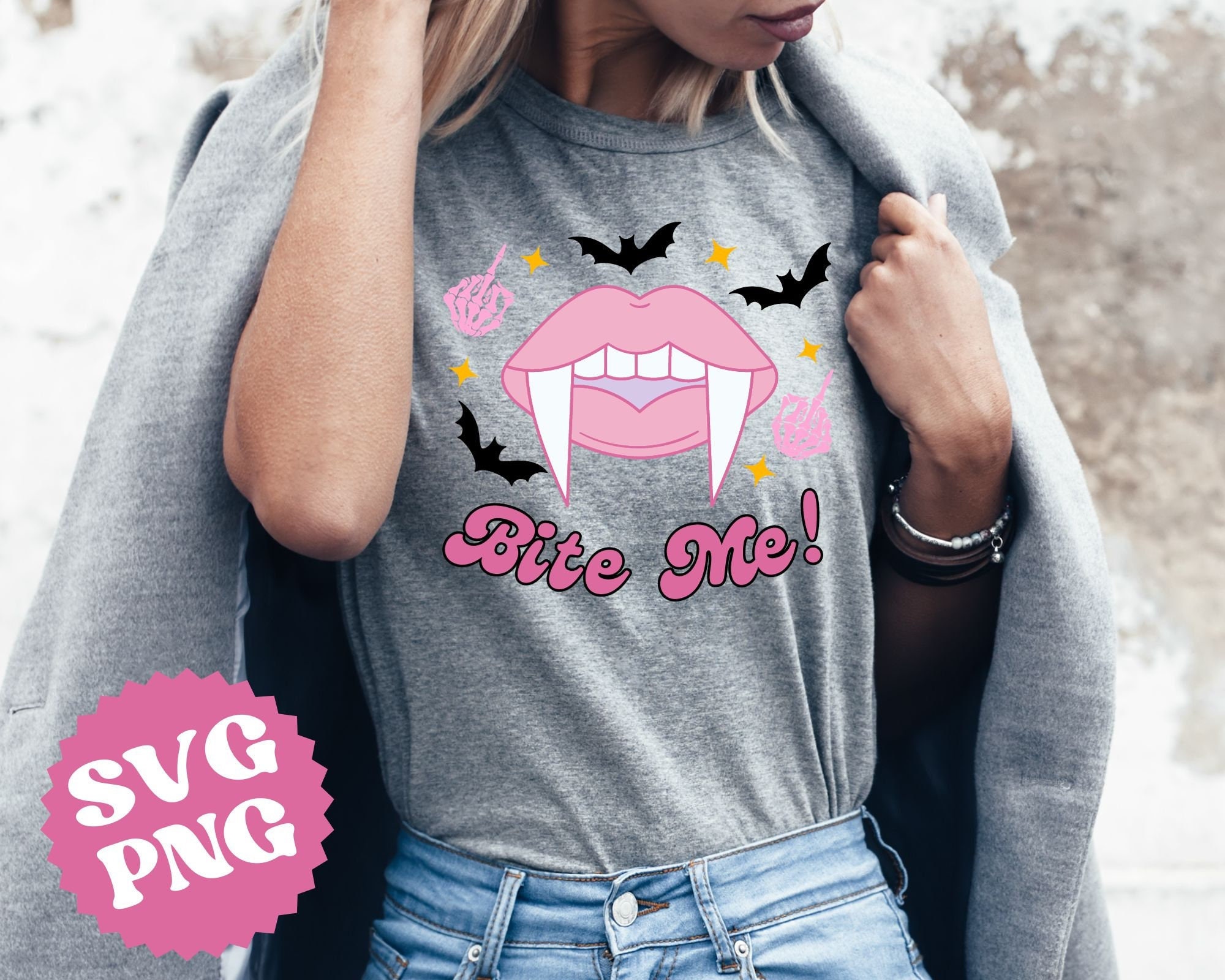 Bite Me SVG Bite Me PNG Halloween SVG Halloween Png - Etsy