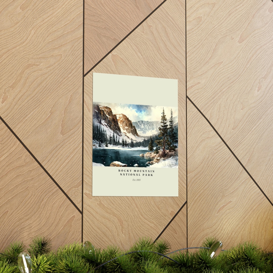 Rocky Mountain National Park Posters, Colorado, Nature Lover Poster ...