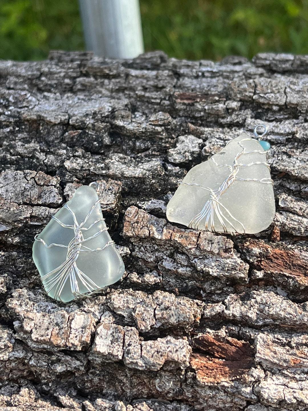 Tree of Life Wire Sea Glass - Etsy