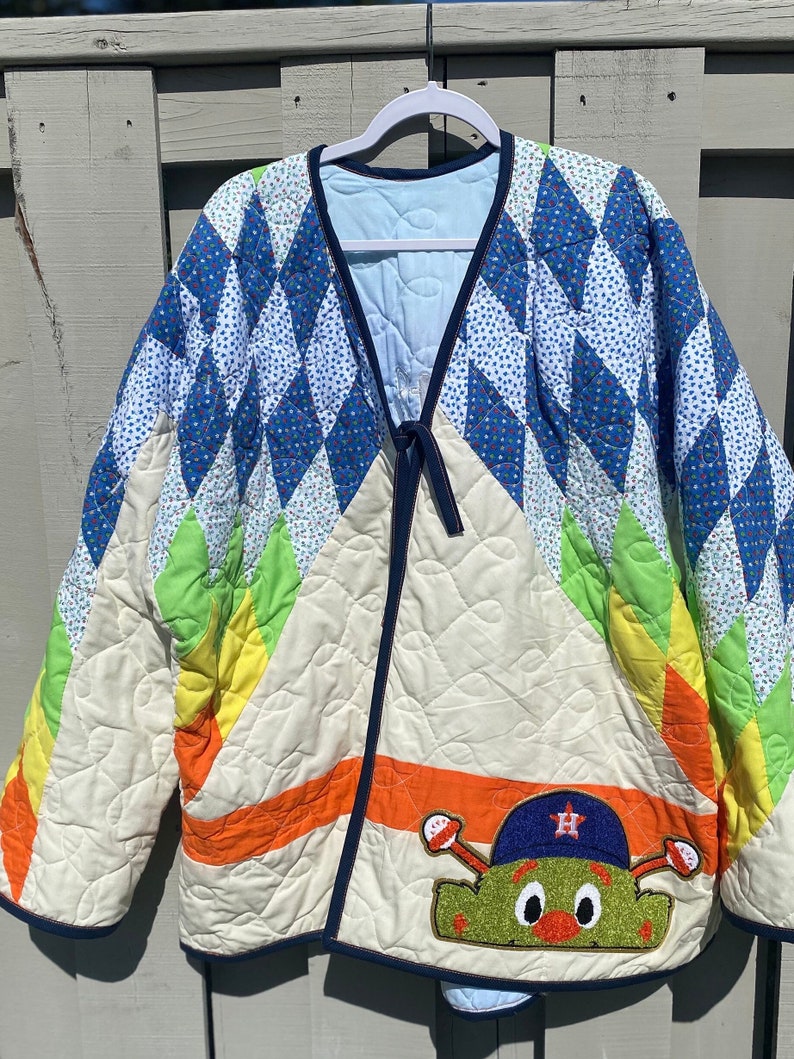 Astros / Orbit Mascot Quilted Jacket for Women, Quilted Coat (OS) - Etsy