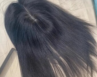 Skin Base Human Hair Topper - Etsy
