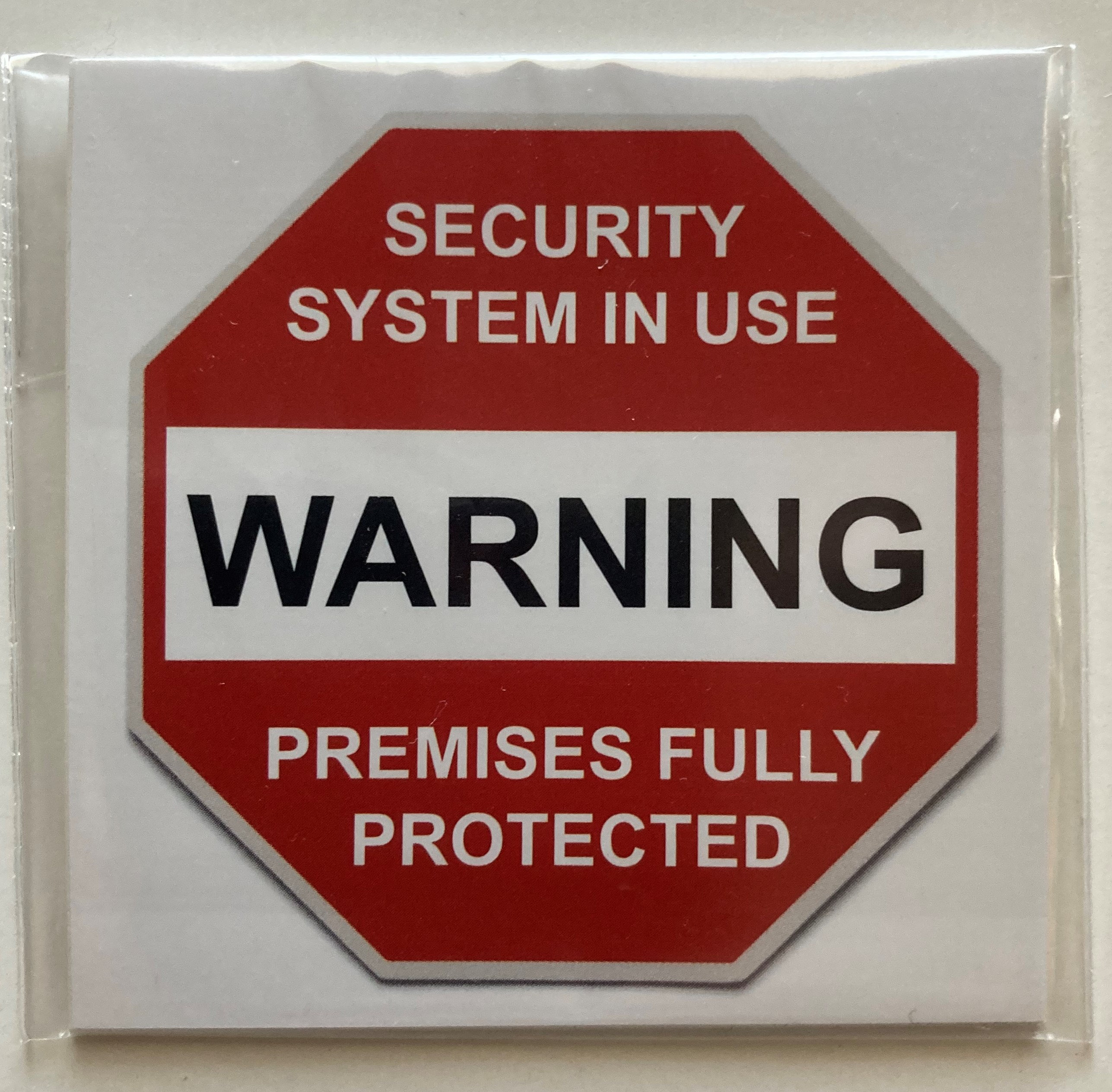 Stop Sign Security System Warning Stickers / 6 Pack FREE Shipping - Etsy