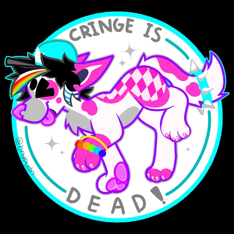 Cringe is Dead Furry Sticker - Etsy
