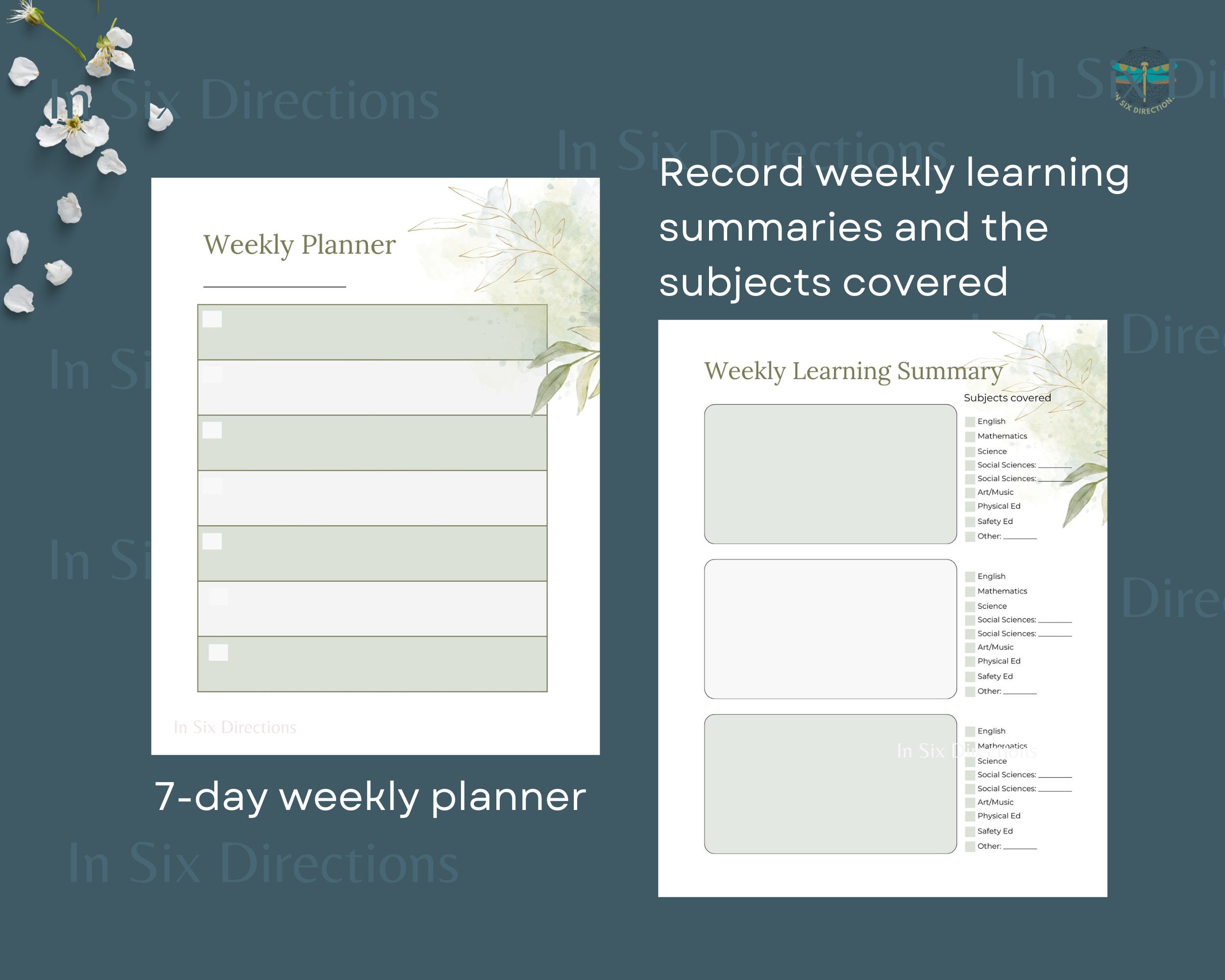 Printable Homeschool Planner, 2024-2025 Dated Homeschool Log, Simple ...