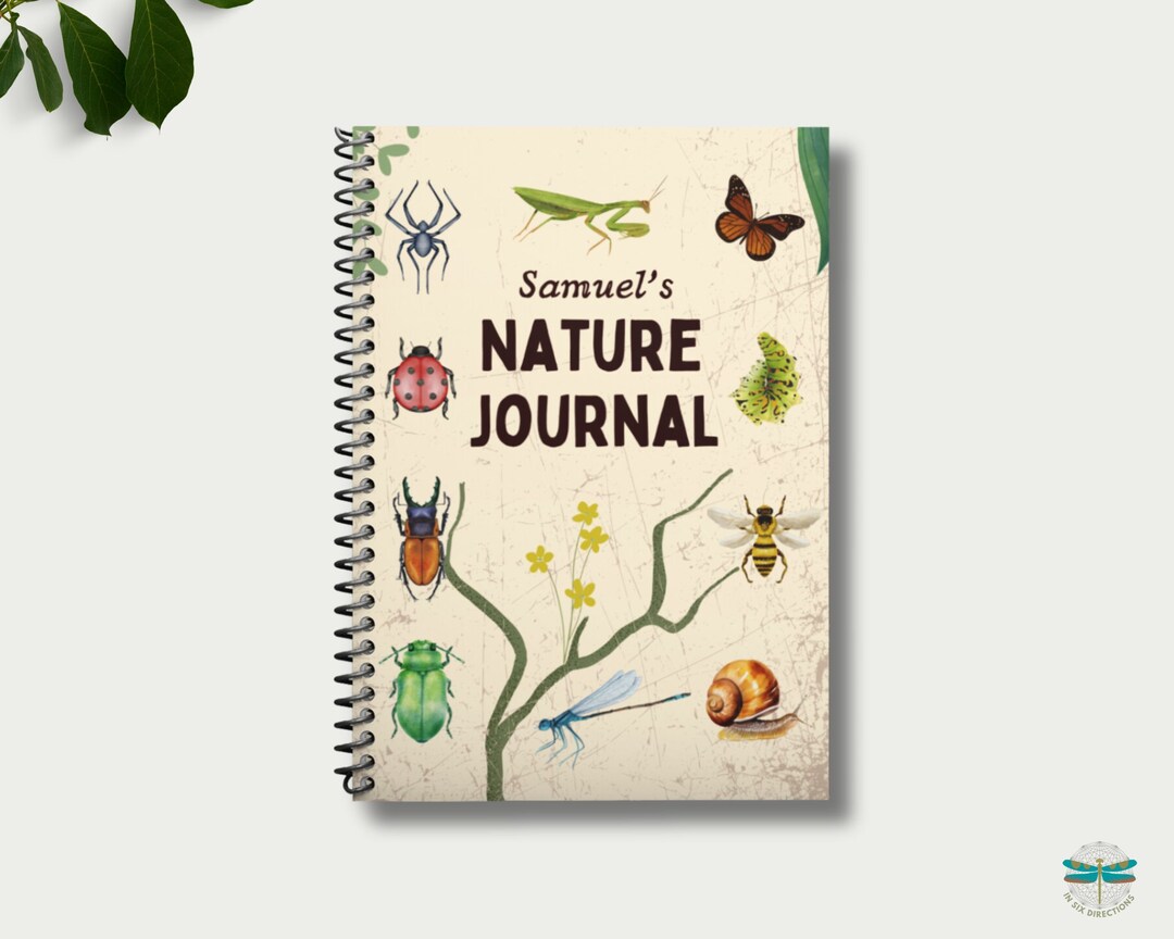 Personalized Kids Nature Journal, Kids Sketch Spiral Notebook ...
