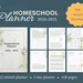 Printable Homeschool Planner, 2024-2025 Dated Homeschool Log, Simple ...
