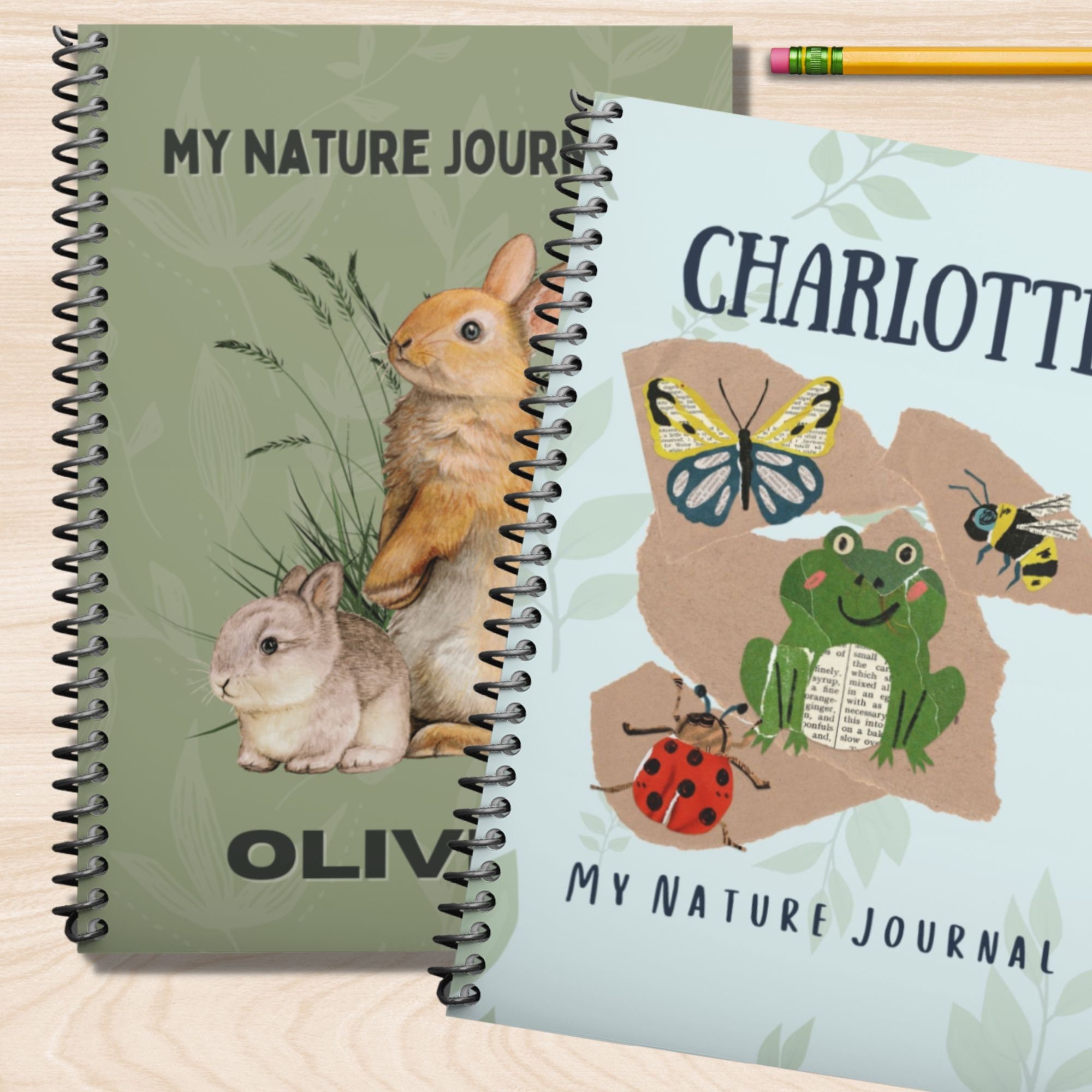 Personalized Kids Nature Journal, Kids Sketch Notebook, Charlotte Mason ...