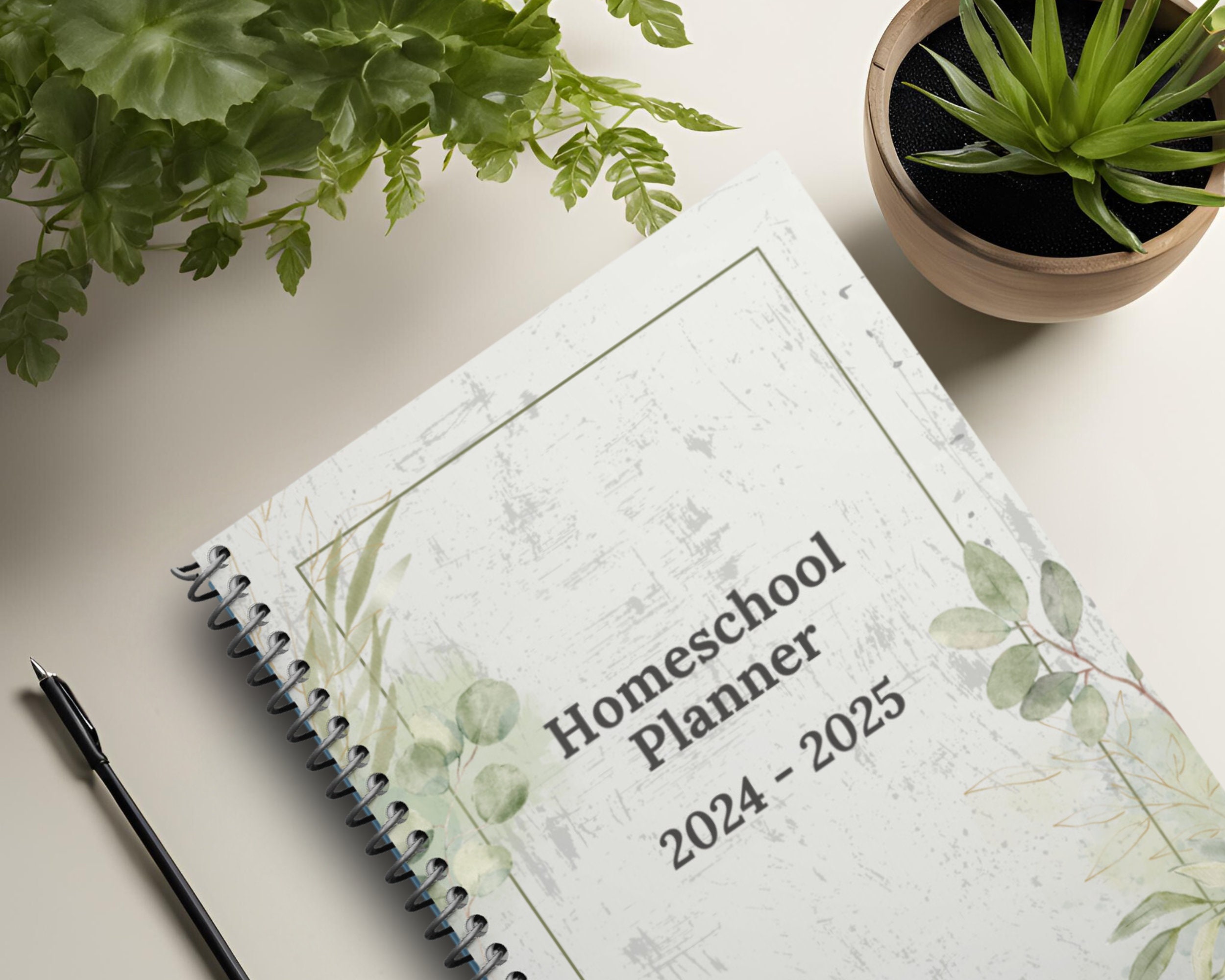 2024-2025 Dated Homeschool Planner, Simple Homeschool Record Keeping ...