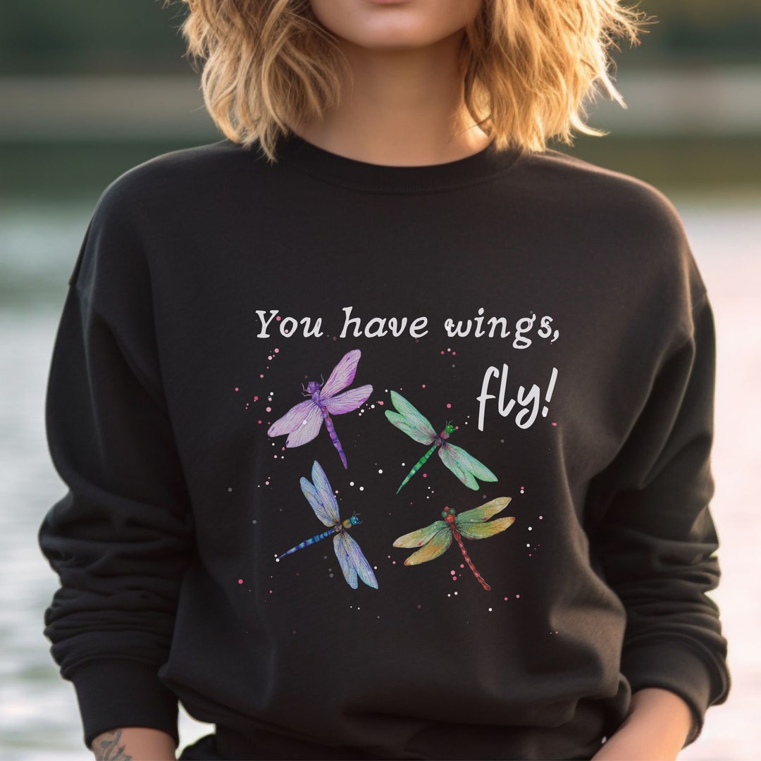 Dragonfly Sweatshirt, Gift for Dragonfly Lover, Gardener Gift ...