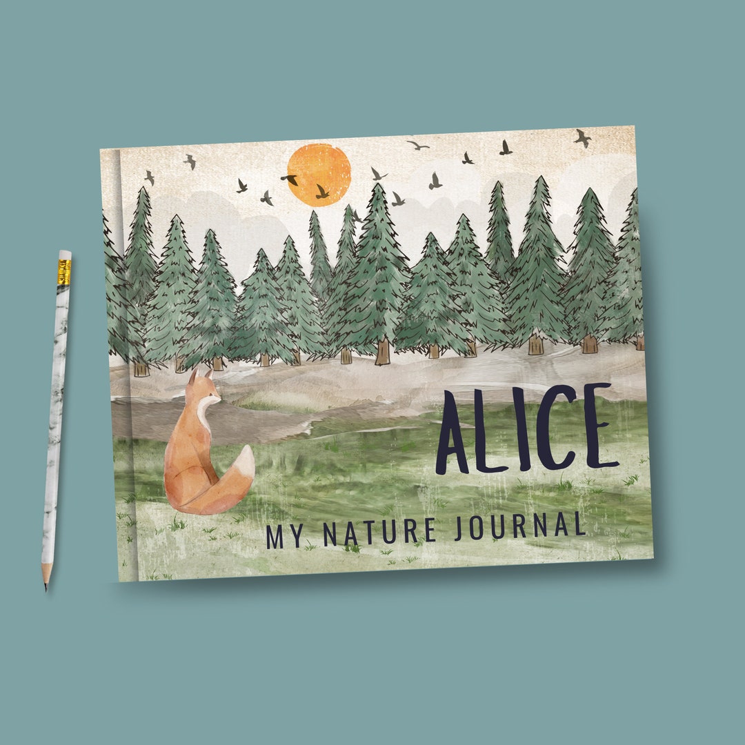 Personalized Kids Nature Journal, Kids Sketch Notebook, Charlotte Mason ...