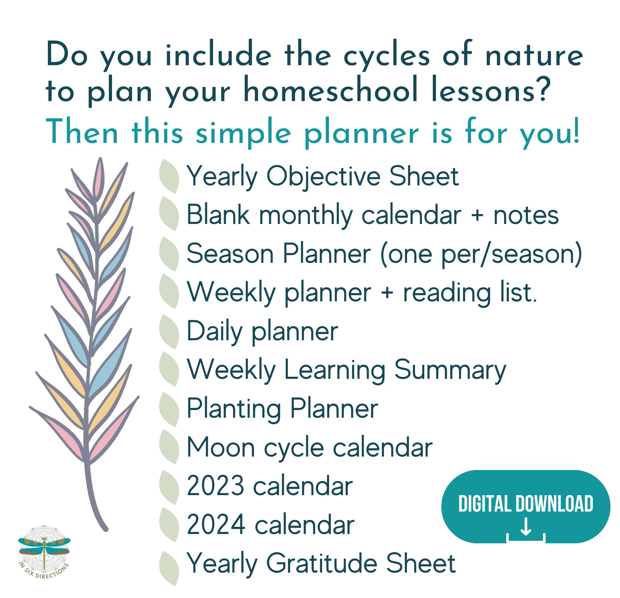 Printable Homeschool Planner Simple Unschooling Planner - Etsy