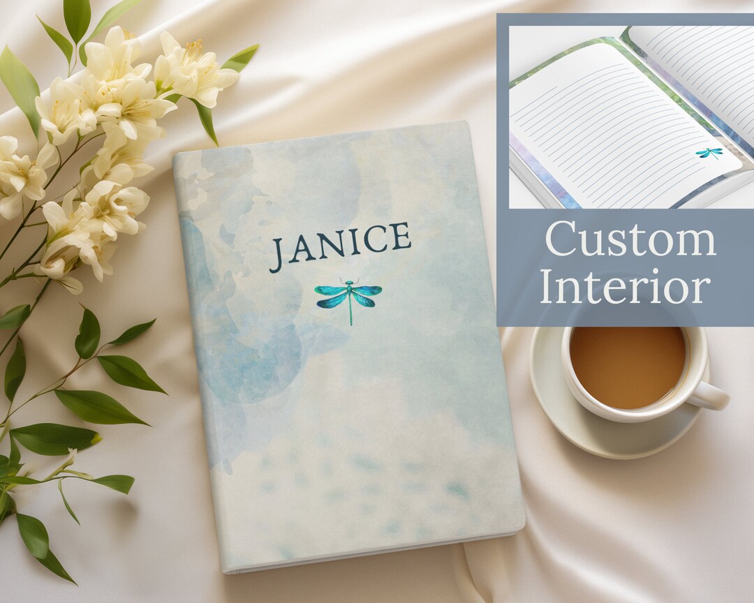 Dragonfly Gift Journal, Dragonfly Notebook, Personalized Nature Journal ...