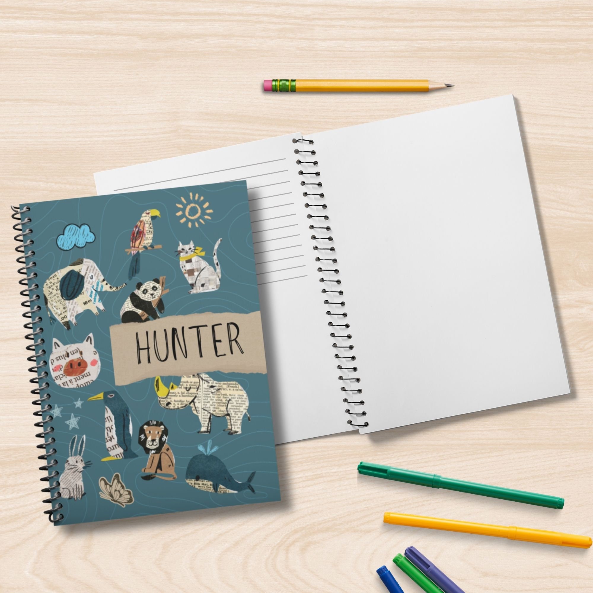 Personalized Kids Nature Journal, Kids Sketch Notebook, Charlotte Mason ...