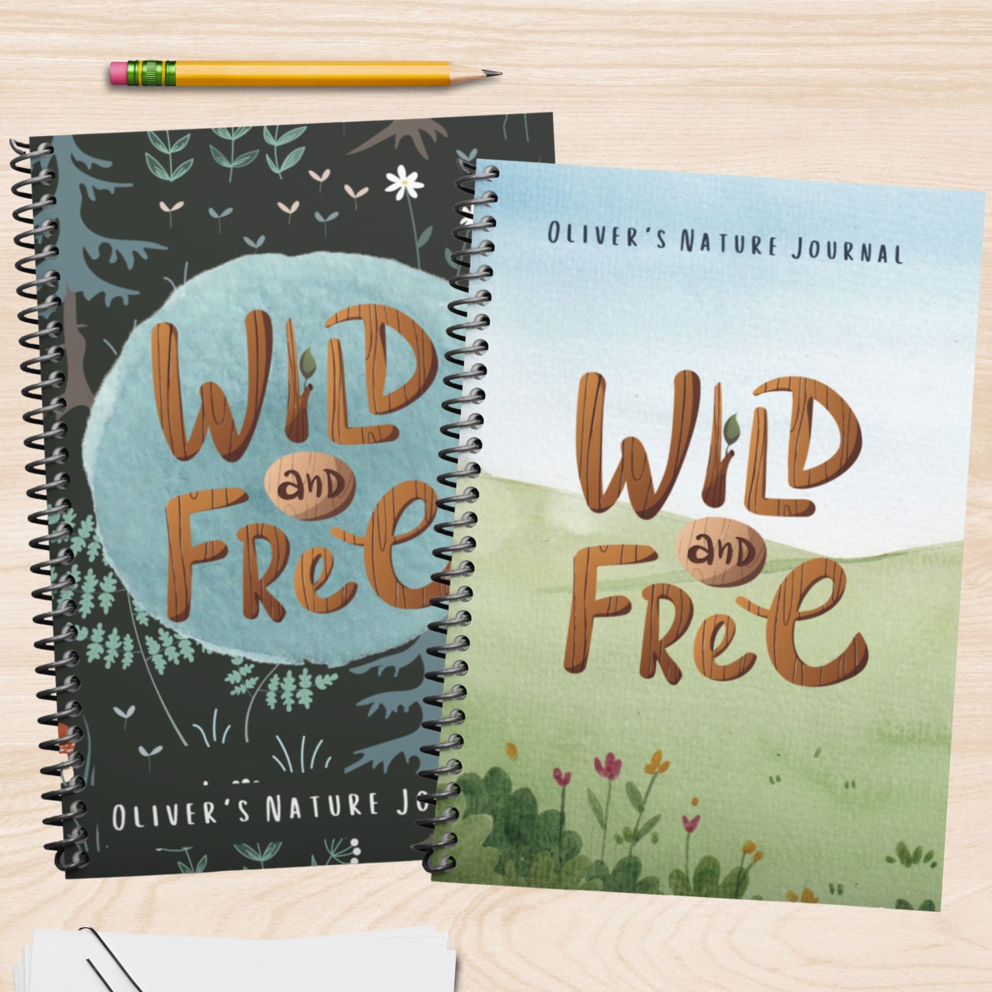 Personalized Kids Nature Journal, Kids Sketch Notebook, Charlotte Mason ...