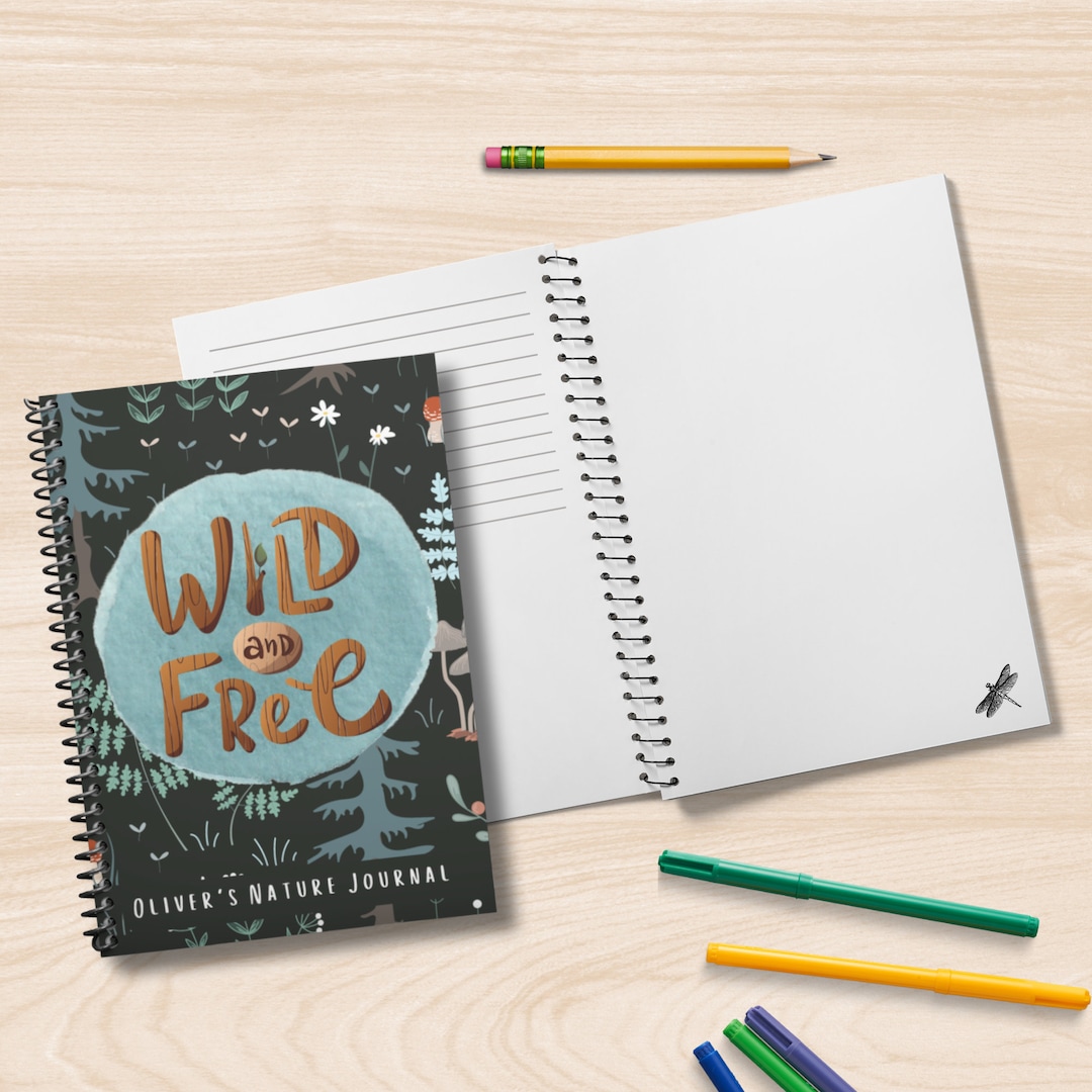 Personalized Kids Nature Journal, Kids Sketch Notebook, Charlotte Mason ...