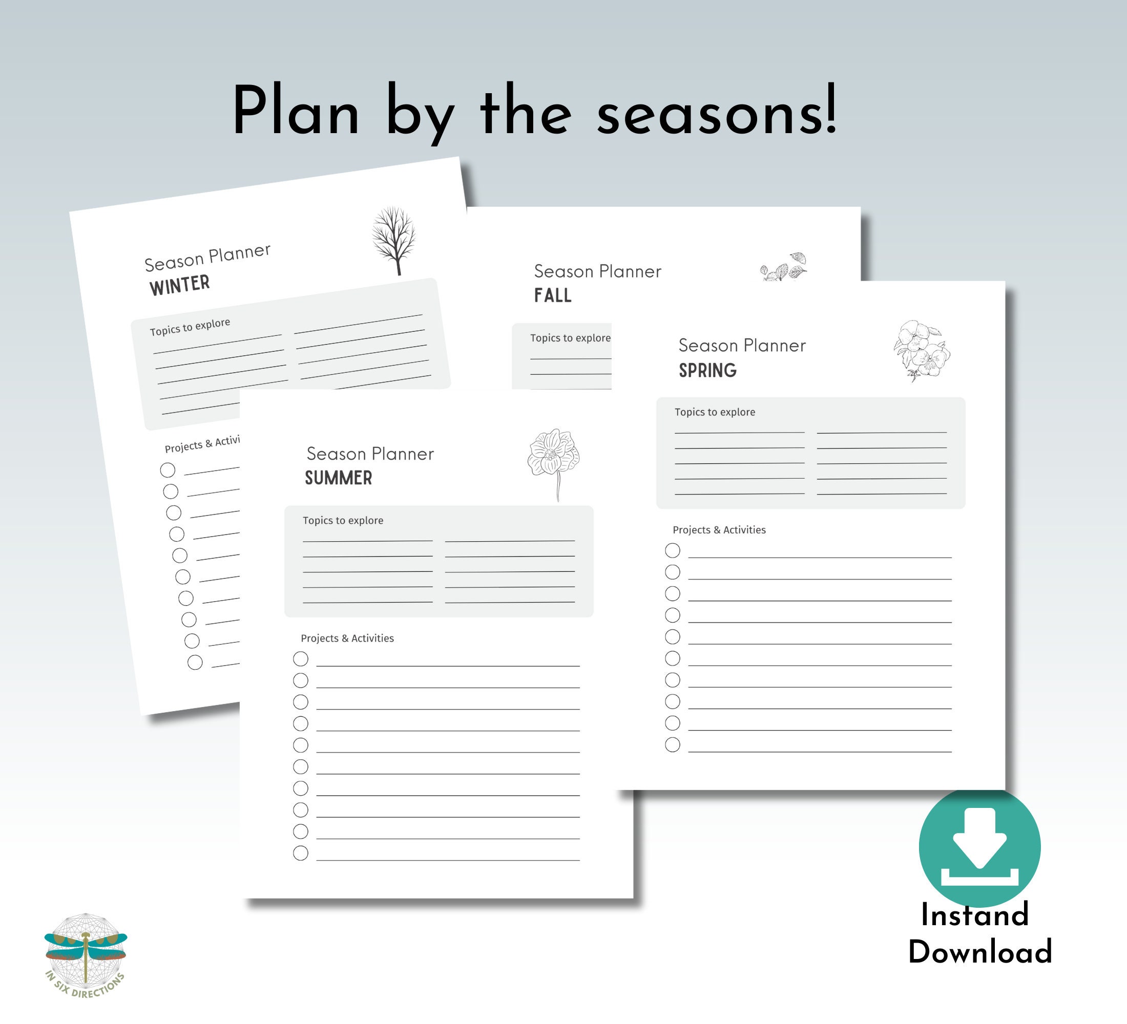 Simple 2023 2024 Dated Homeschool Planner Printable Lesson - Etsy