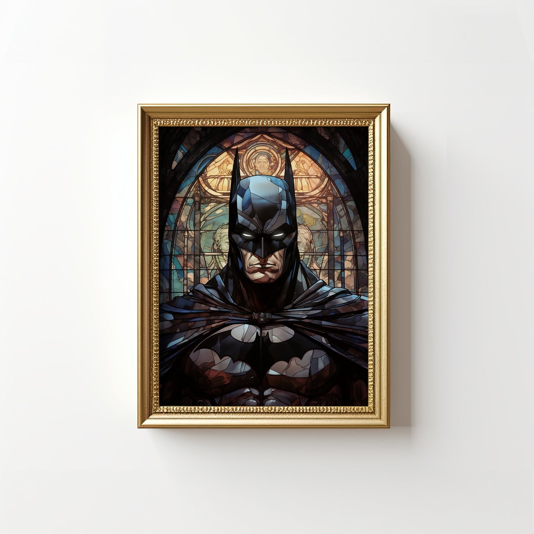 Batman Stained Glass Digital Download - Etsy