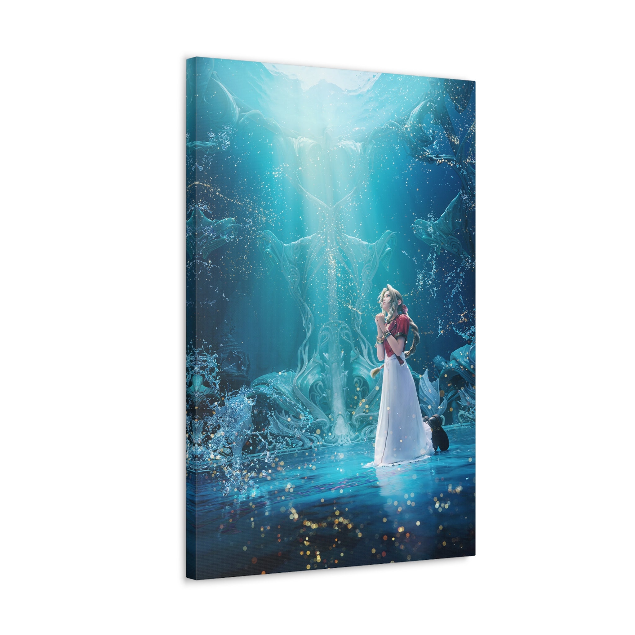 Final Fantasy VII Rebirth Aerith Printed Canvas FF7, FFVII Final ...