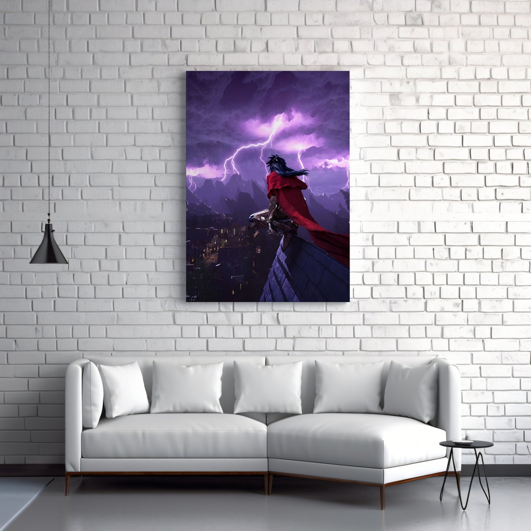 Final Fantasy 7 Rebirth Vincent Canvas, Final Fantasy VII, FF7, FFVII ...