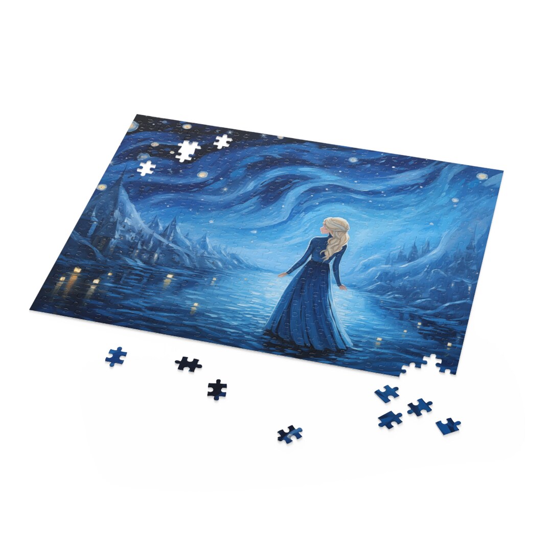 Disney Frozen Elsa Van Gogh Jigsaw Puzzle 120, 252, 500-piece - Etsy