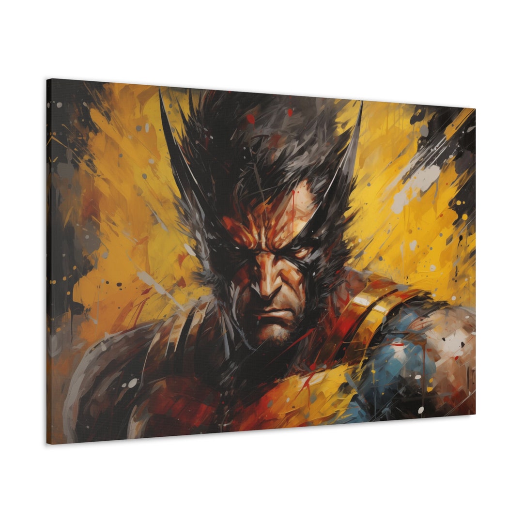 Marvel Wolverine X-men Abstract Art Canvas - Etsy