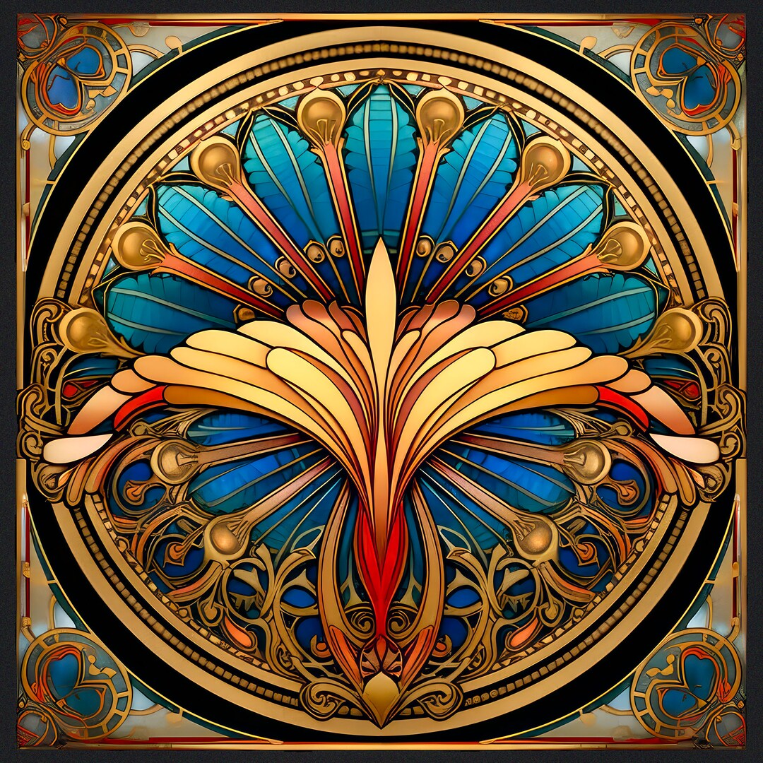 Roaring 20's Art Deco Style Design 11 on a 6x6 8x8 - Etsy