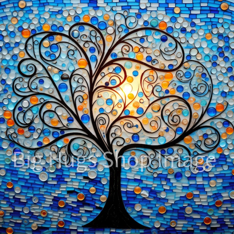 Tree 8x8 Tiles - Etsy