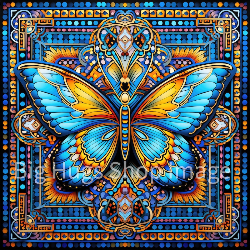 Butterfly Tile - Etsy