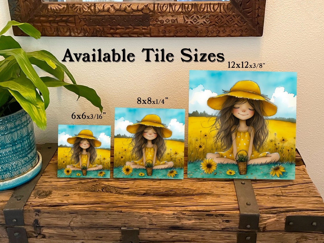Sweet Summer Day Ceramic Tile Art: Nursery Decor - Etsy