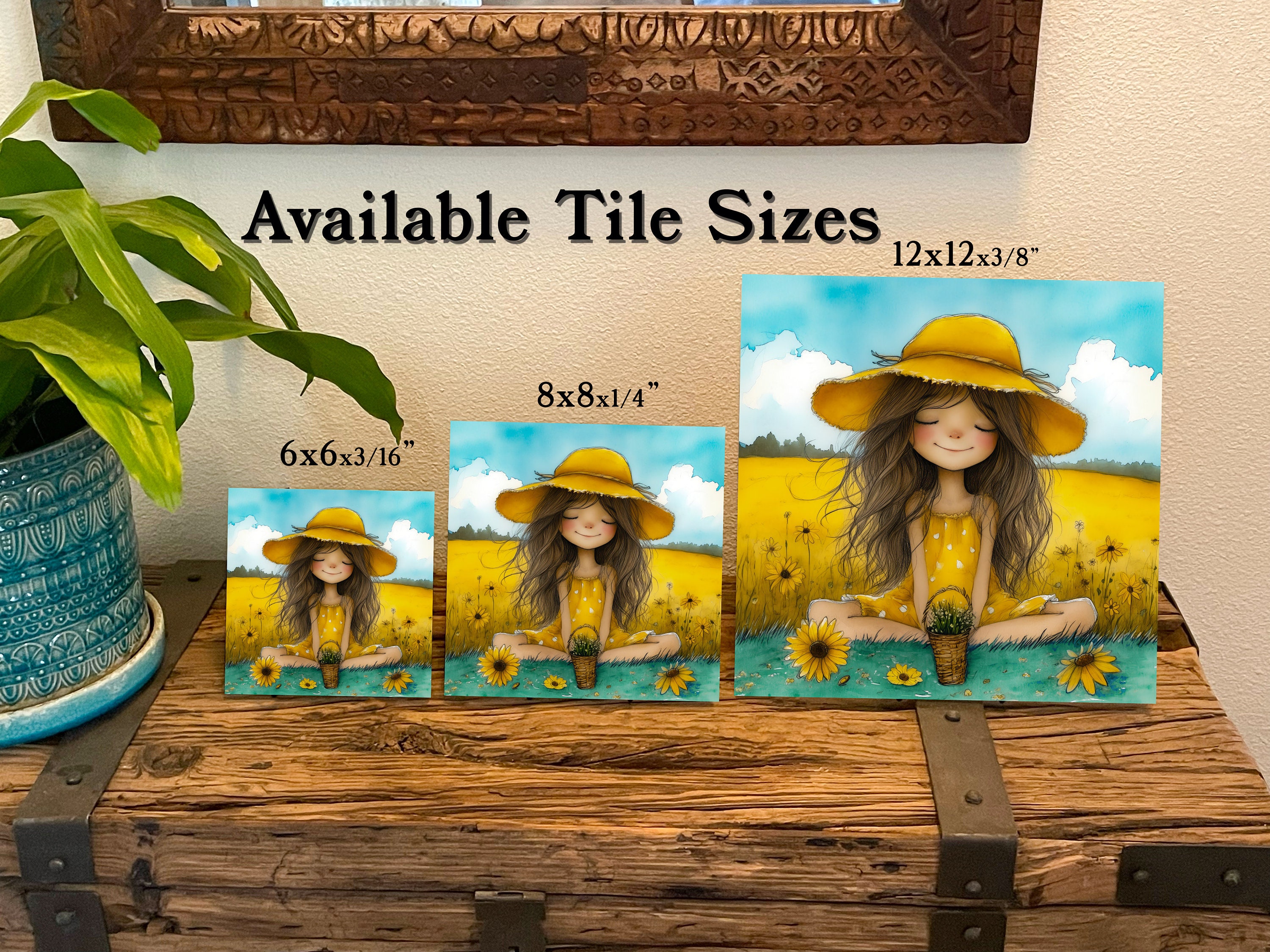 Sweet Summer Day Ceramic Tile Art: Nursery Decor - Etsy