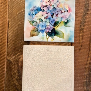 Colorful Hydrangea Flower Art on a 6x6, 8x8 (actual 7.8) or 12x12 ...