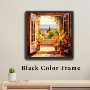 Tuscan Villa Window View Art: Archival Canvas Print - Etsy