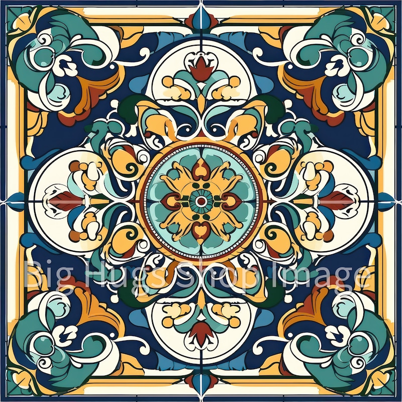 12 X 12 Mexican Tiles - Etsy