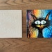 Cartoon Cat Art Tile: Colorful Abstract Decor (6x6, 8x8, 12x12 Inch) - Etsy