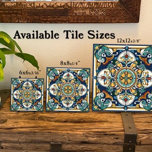 Ornate Spanish Style Ceramic Tile: Mexico Inspired Art Decor - Etsy