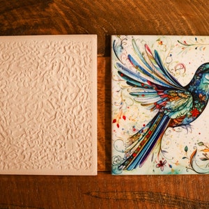 Hummingbird Art Tile: Colorful Ceramic Wall Decor - Etsy