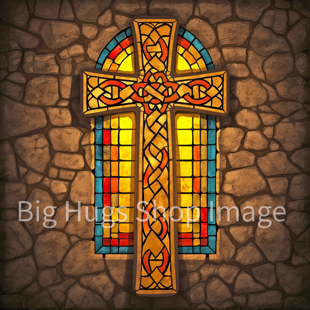 Celtic Cross #2 on a 6x6, 8x8 (actual 7.8) or 12x12 (actual 11.8) Inch ...