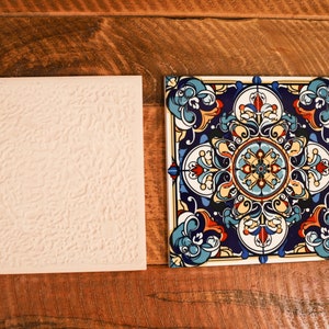 Ornate Spanish Style Ceramic Tile: Mexico Inspired Art Decor - Etsy