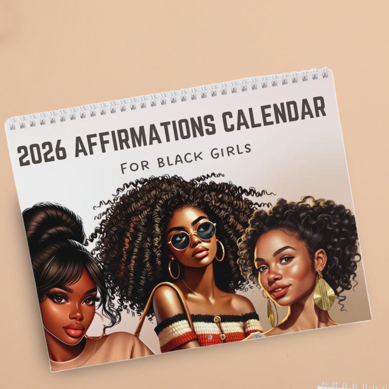 Black Teen Wall Calendar - Etsy