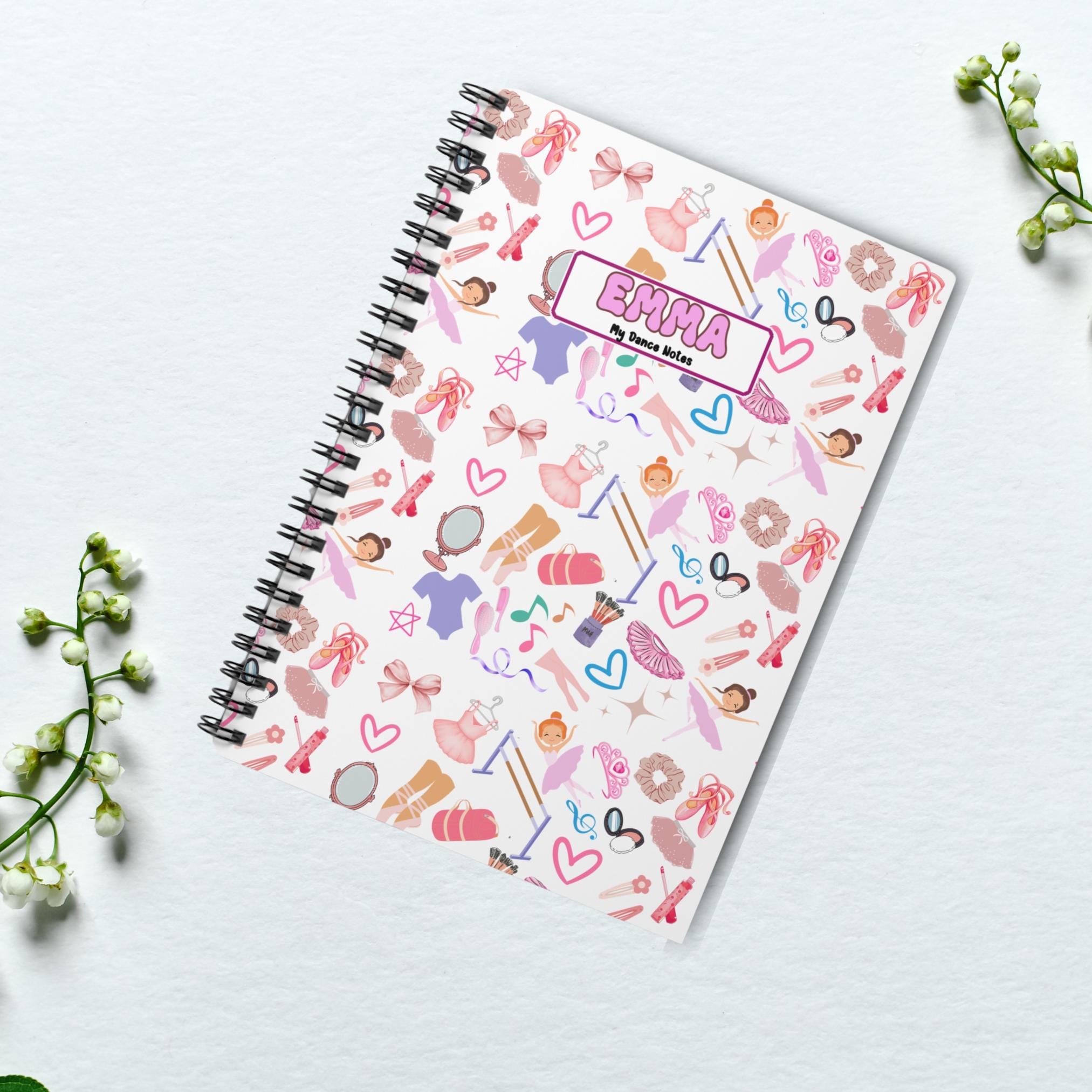 Personalized Dancer Notebook, Custom Choreography Notebook, Dance Team ...