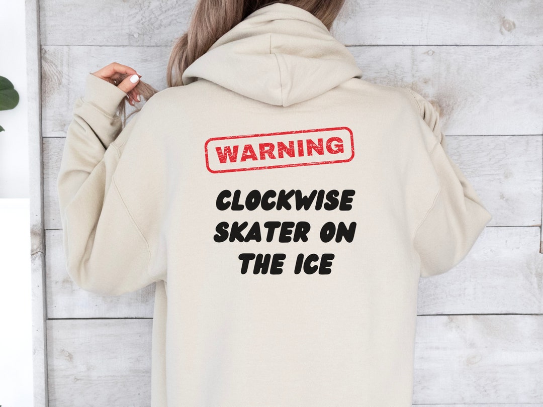 Clockwise Skater Hoodie, Figure Skating Hoodie, Adult Figure Skater ...