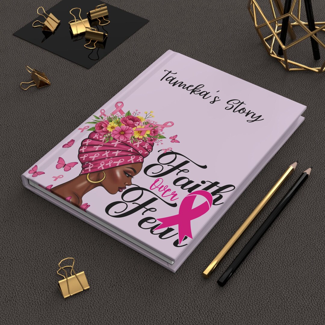 Personalized Cancer Journal, Custom African American Woman Notebook ...