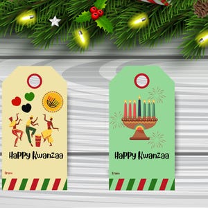 Printable Kwanzaa Gift Tags, Kwanzaa Celebration Gift Tags, INSTANT ...