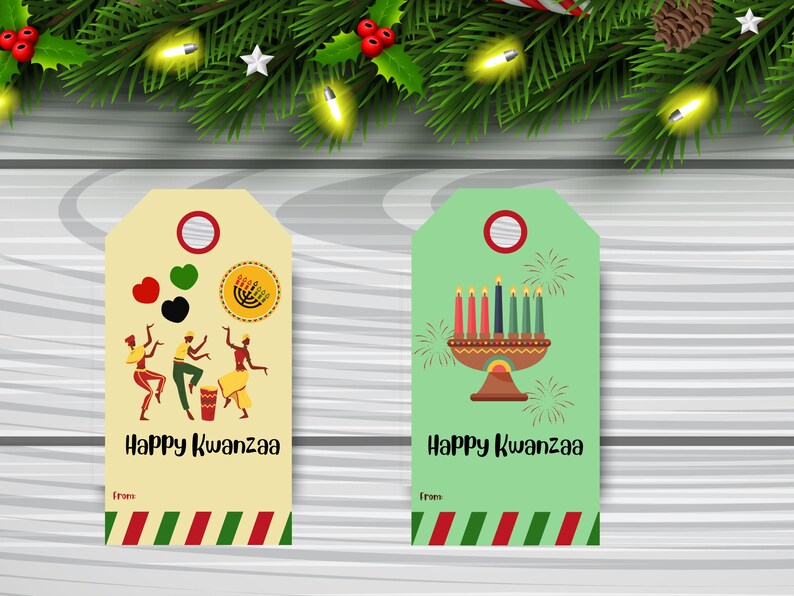 Printable Kwanzaa Gift Tags, Kwanzaa Celebration Gift Tags, INSTANT ...