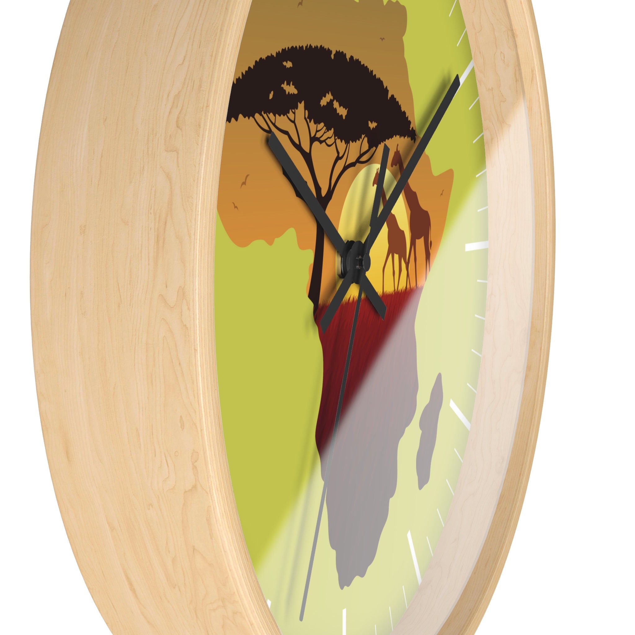 Africa Wall Clock, Afro-centic Decor, Africa-inspired Gift ...